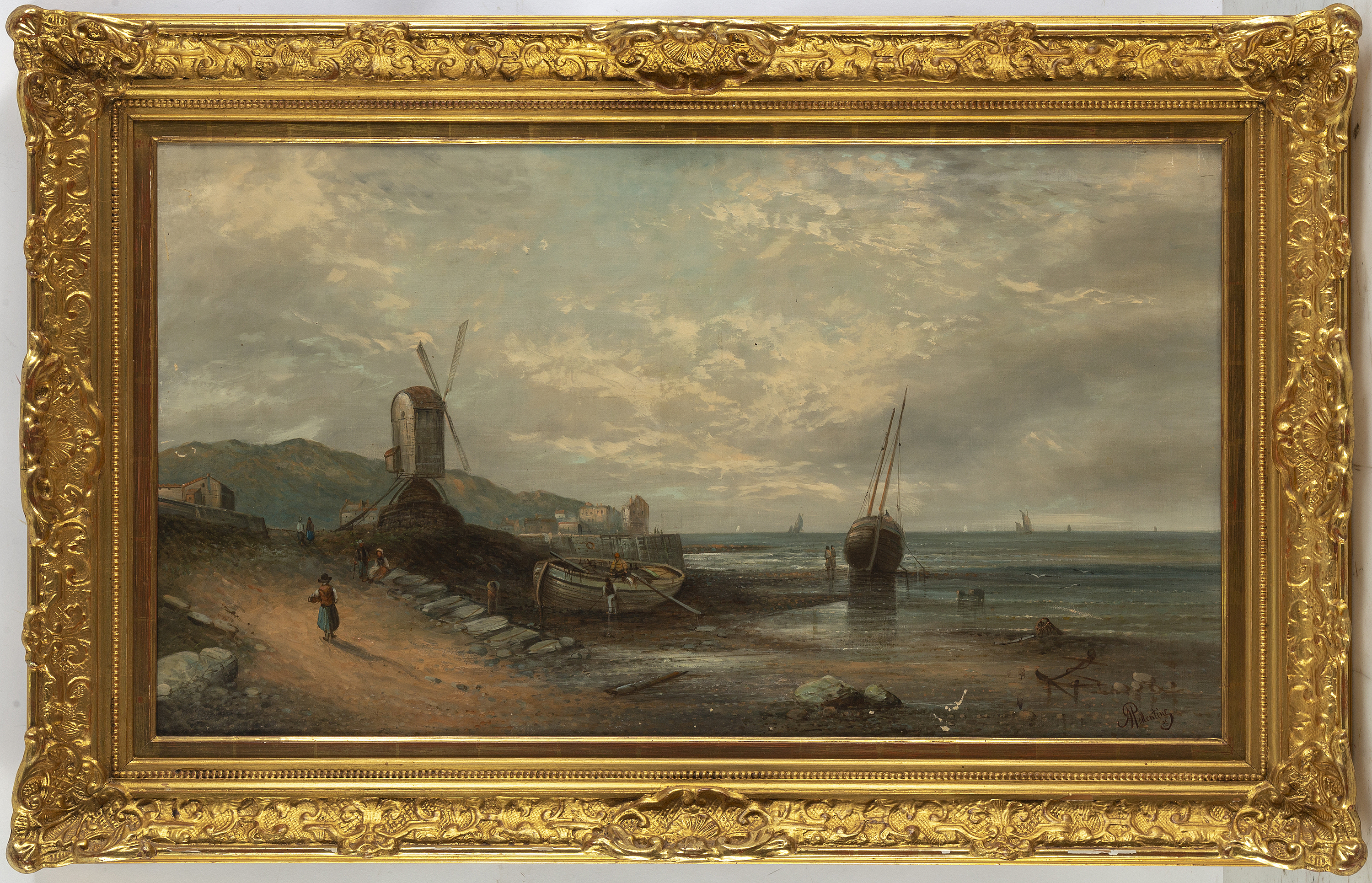 ALFRED POLLENTINE, oil on canvas, signed and dated -83. - Bukowskis