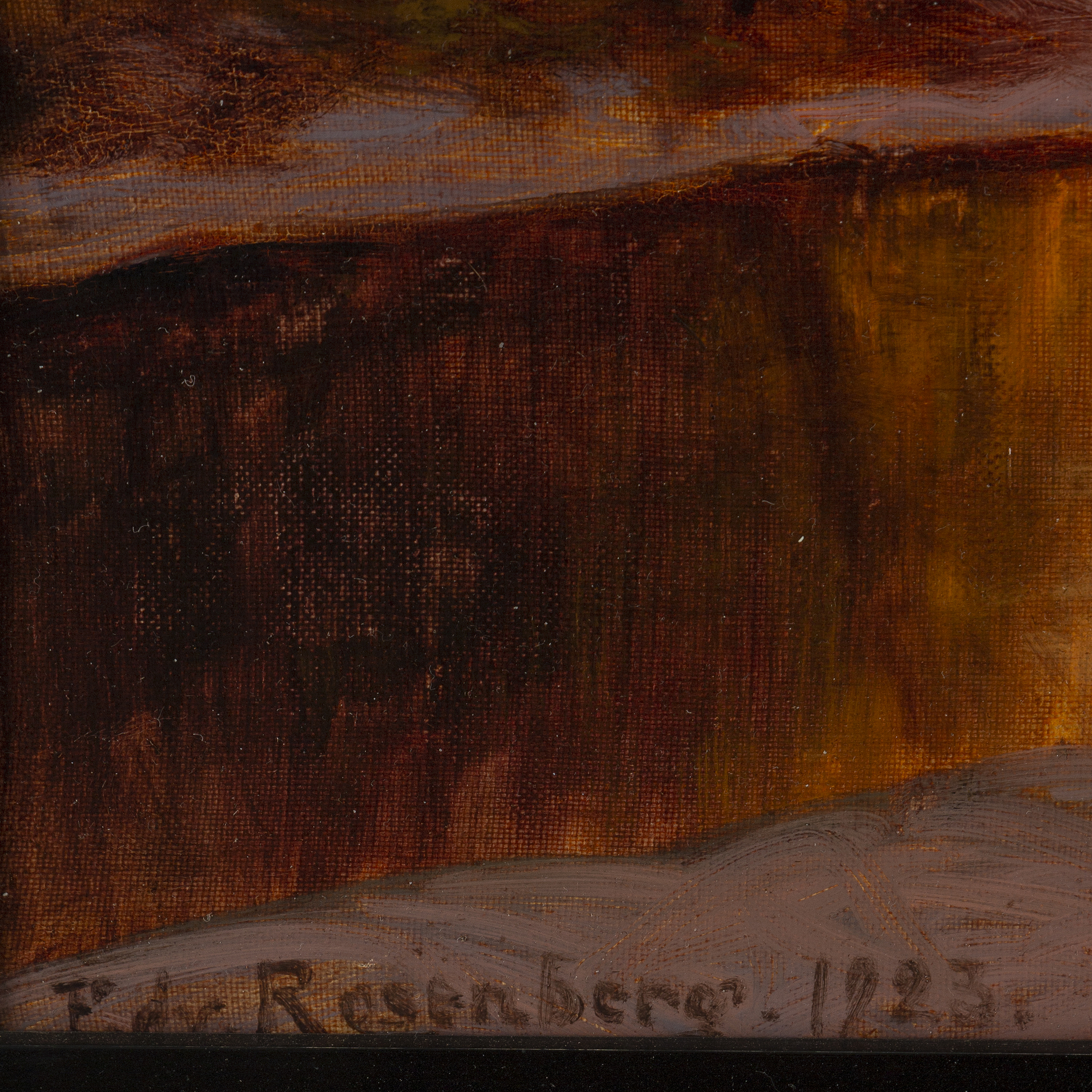 EDVARD ROSENBERG, olja på duk, signerad och daterad 1923. - Bukowskis