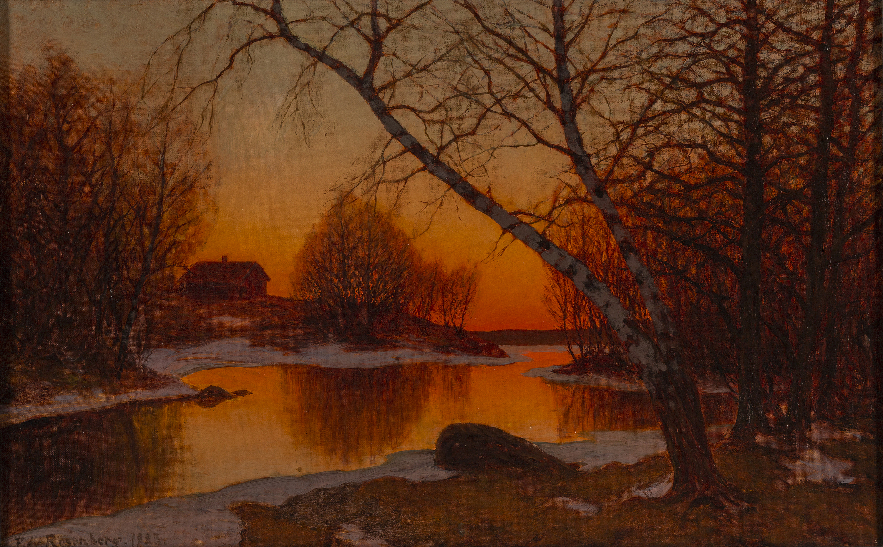EDVARD ROSENBERG, olja på duk, signerad och daterad 1923. - Bukowskis
