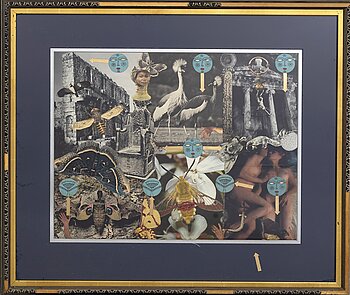 MAX WALTER SVANBERG, collage, signerad och daterad 81. - Bukowskis