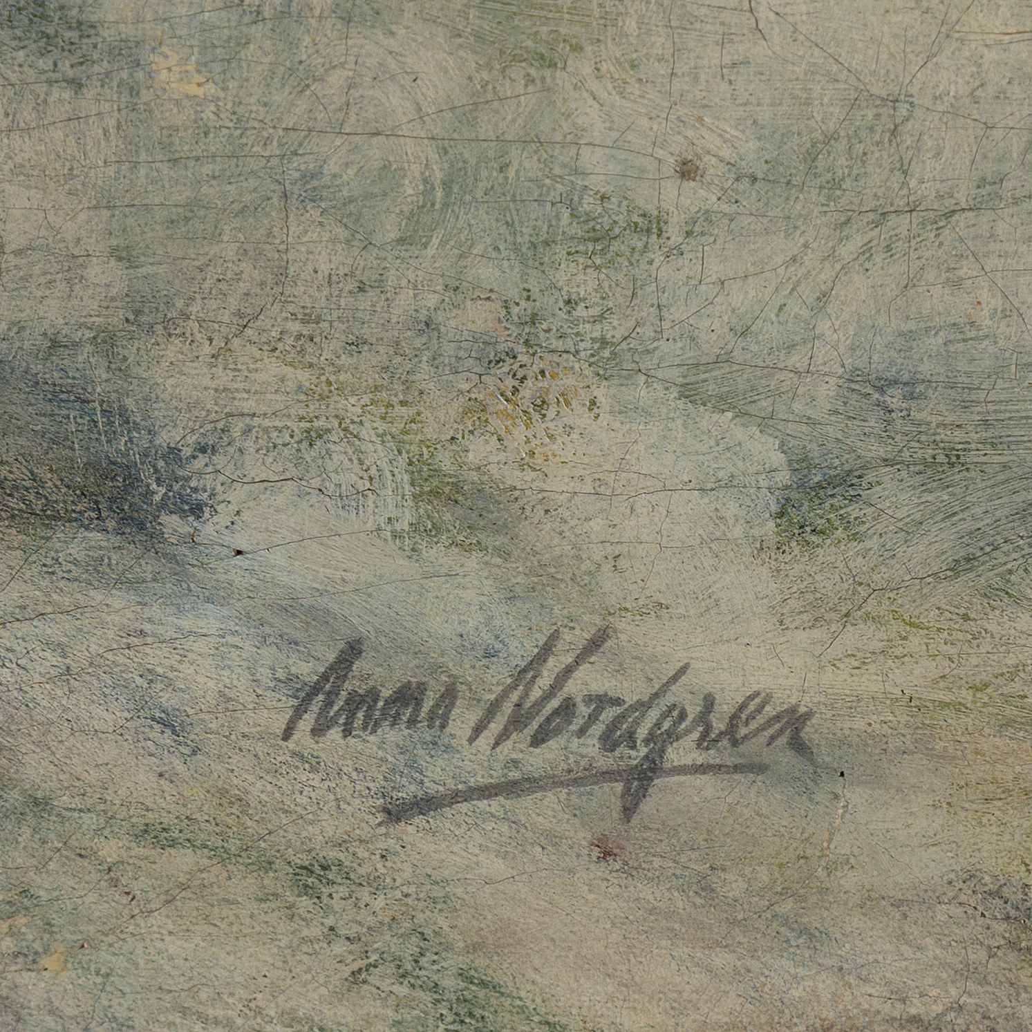 ANNA NORDGREN, olja på duk, stämpelsignerad. - Bukowskis