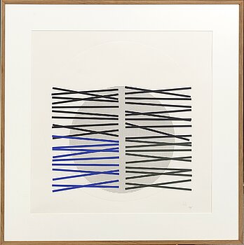 JESUS RAFAEL SATO, serigraph in colors, signed and numbered 92/95 ...