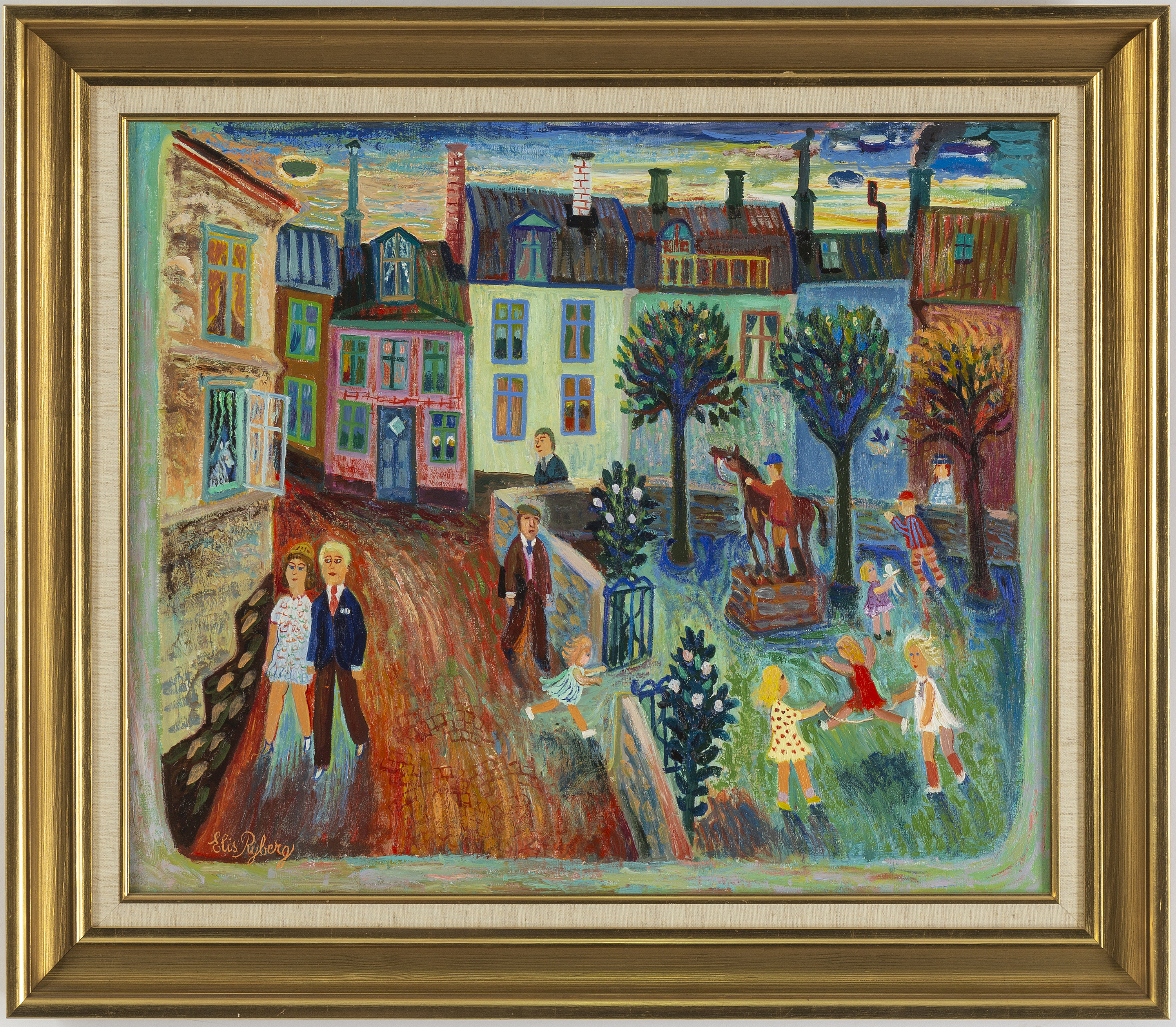 ELIS RYBERG, oil on canvas, signed. - Bukowskis