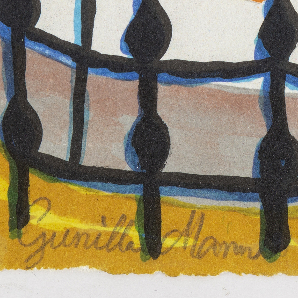 GUNILLA MANN, lithograph in colours, signed HC. - Bukowskis