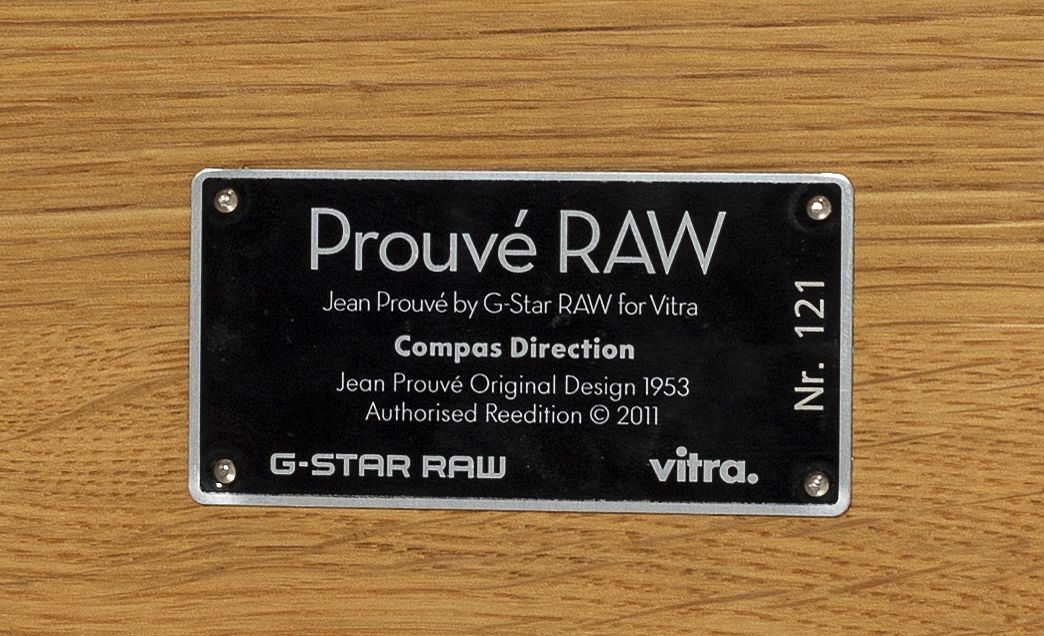JEAN PROUVÉ, skrivbord, Prouvé Raw "Compas Direction" G-Stars Raw ...