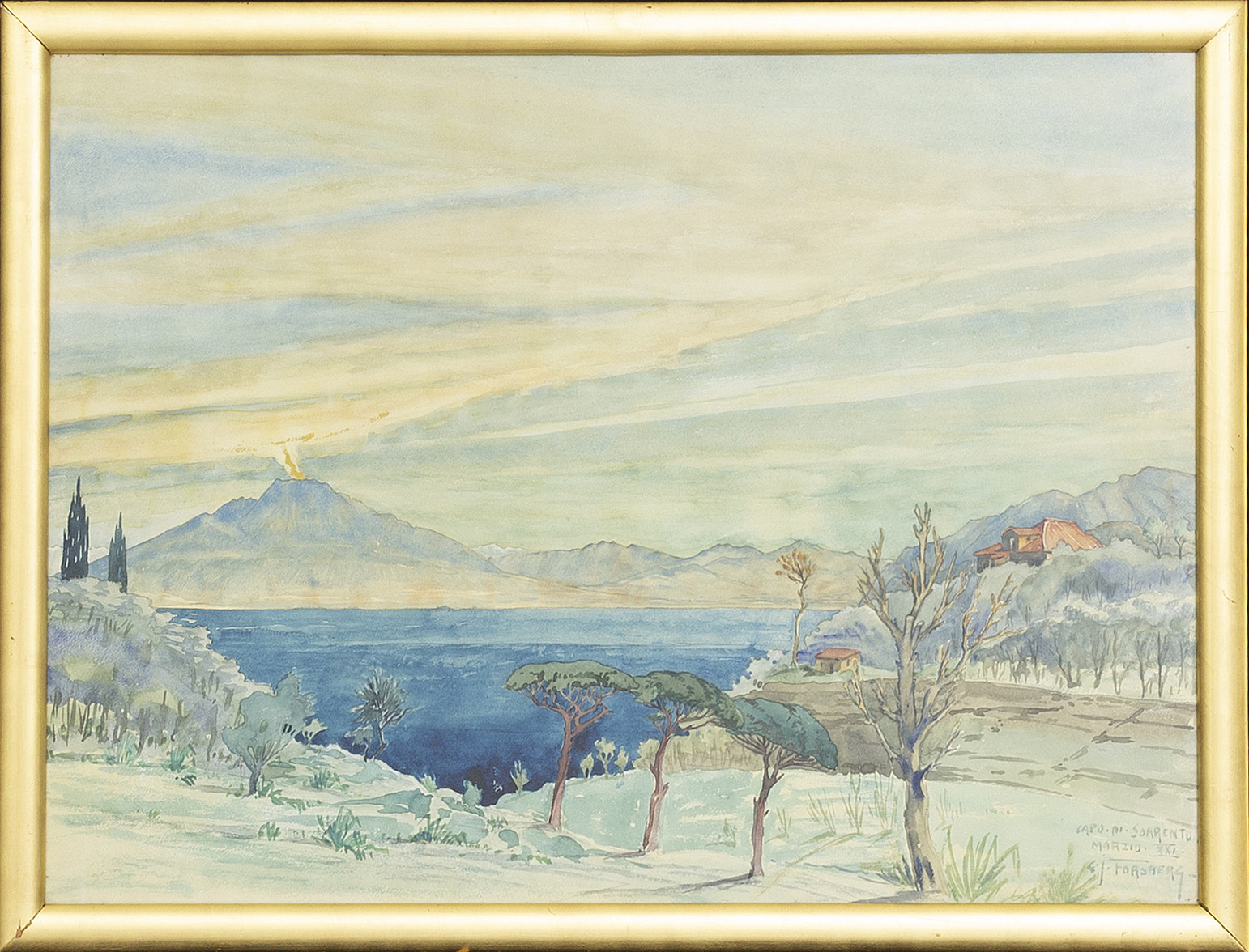CARL JOHAN FORSBERG, a signed watercolour. - Bukowskis