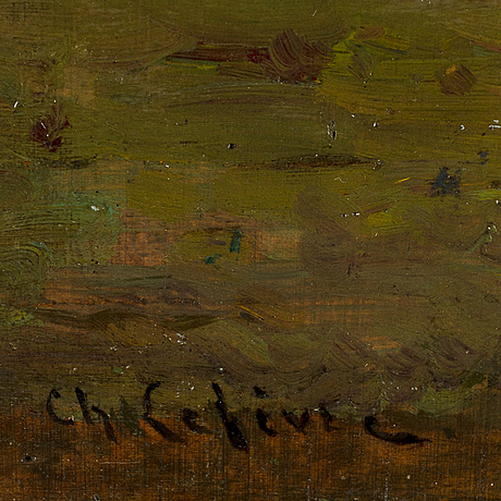 CHARLES LEFEVRE, oil on panel, signed Ch. Lefevre. - Bukowskis