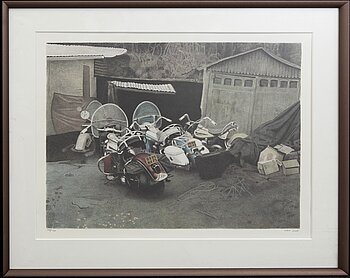 JOHN A. FRANZÉN, a signed and numbered colour lithograph. - Bukowskis