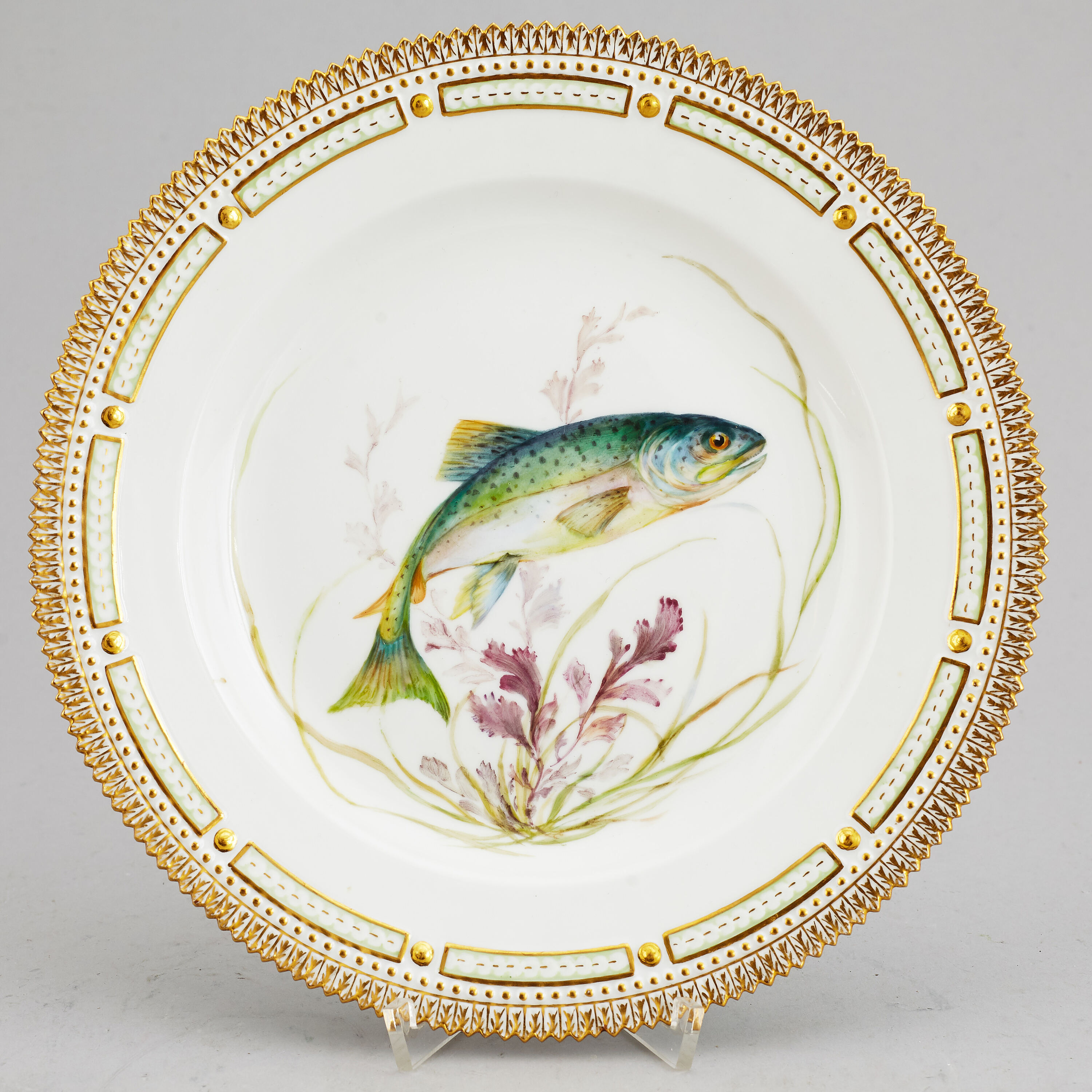 A set of six Royal Copenhagen 'Fauna Danica' dishes, Denmark, 20th ...