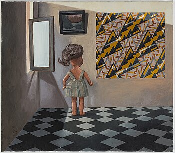 EDWARD JARVIS, oil on canvbas, signed and dated 2002 verso. - Bukowskis