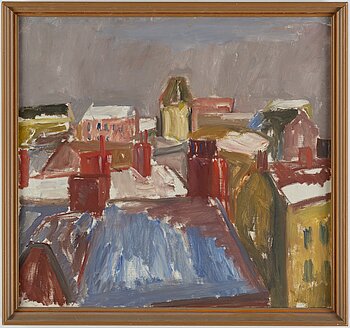 NILS NILSSON, oil on canvas, signed NN. - Bukowskis