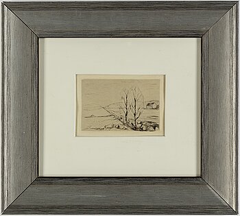 EDVARD MUNCH, drypoint, from Die Kunst des Radierens, 1919. - Bukowskis