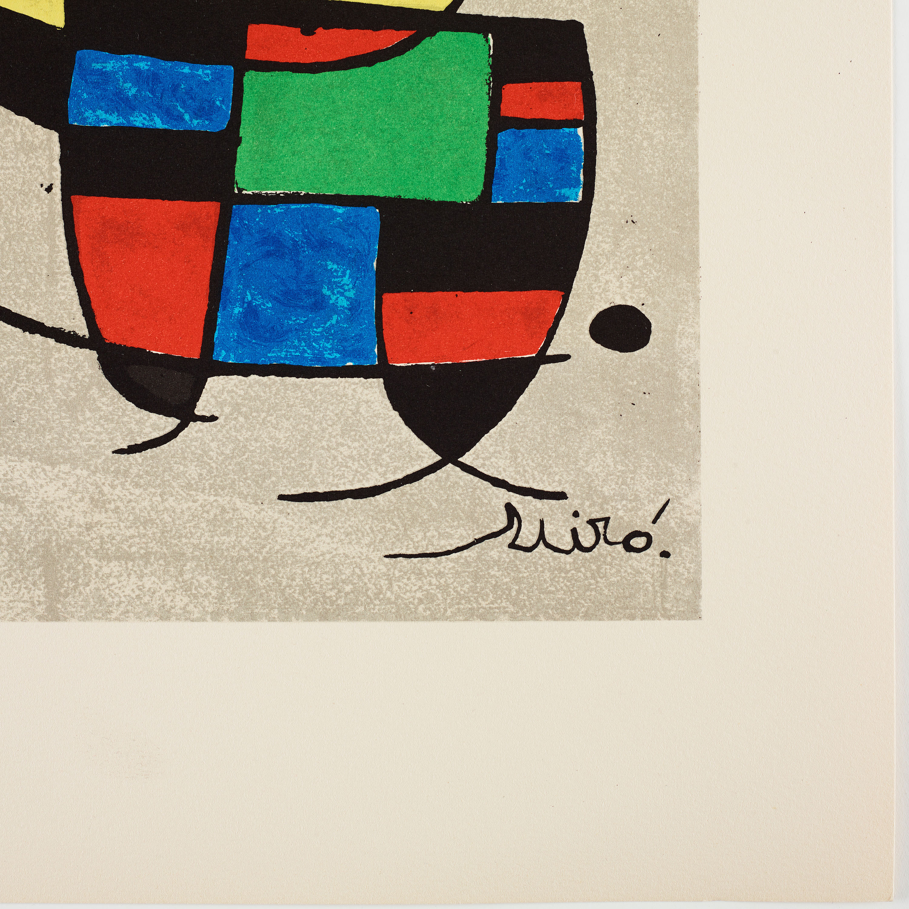 Joan Miró, after, lithograph in colors, signed in the print and ...
