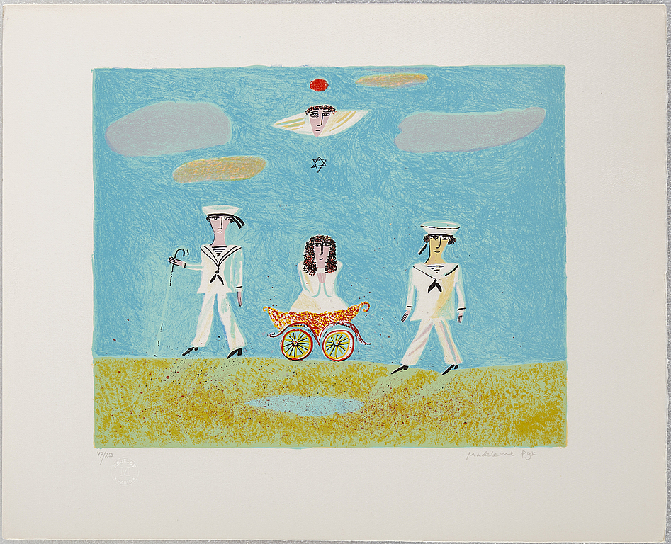 MADELEINE PYK, lithographs in colour, 3, 1977, signed 47/250. - Bukowskis