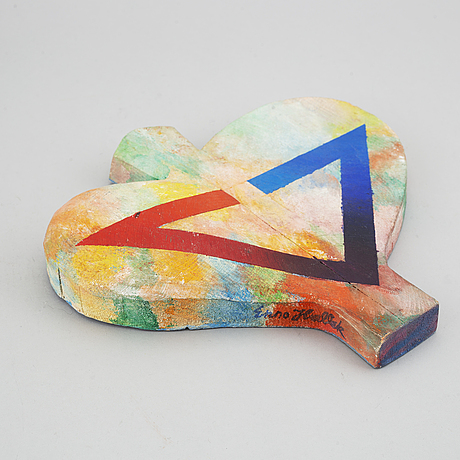 ENNO HALLEK, relief, trä, signerad. - Bukowskis