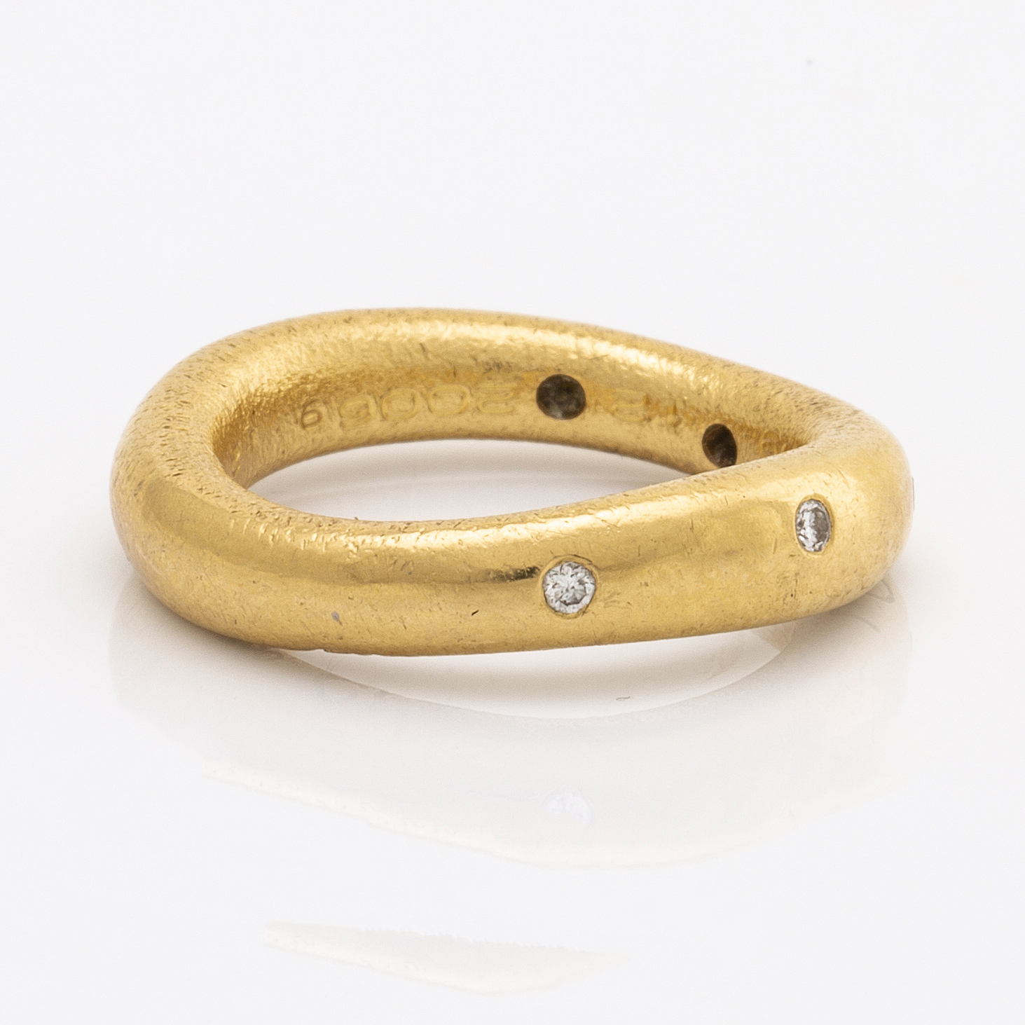 LYNGGAARD RING 18K guld m briljanter, 10,9 g. - Bukowskis