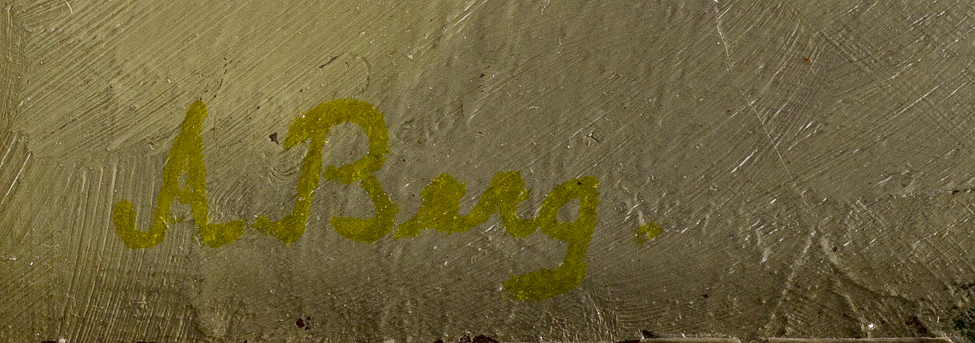 ANNA BERG, oil on panel signed. - Bukowskis