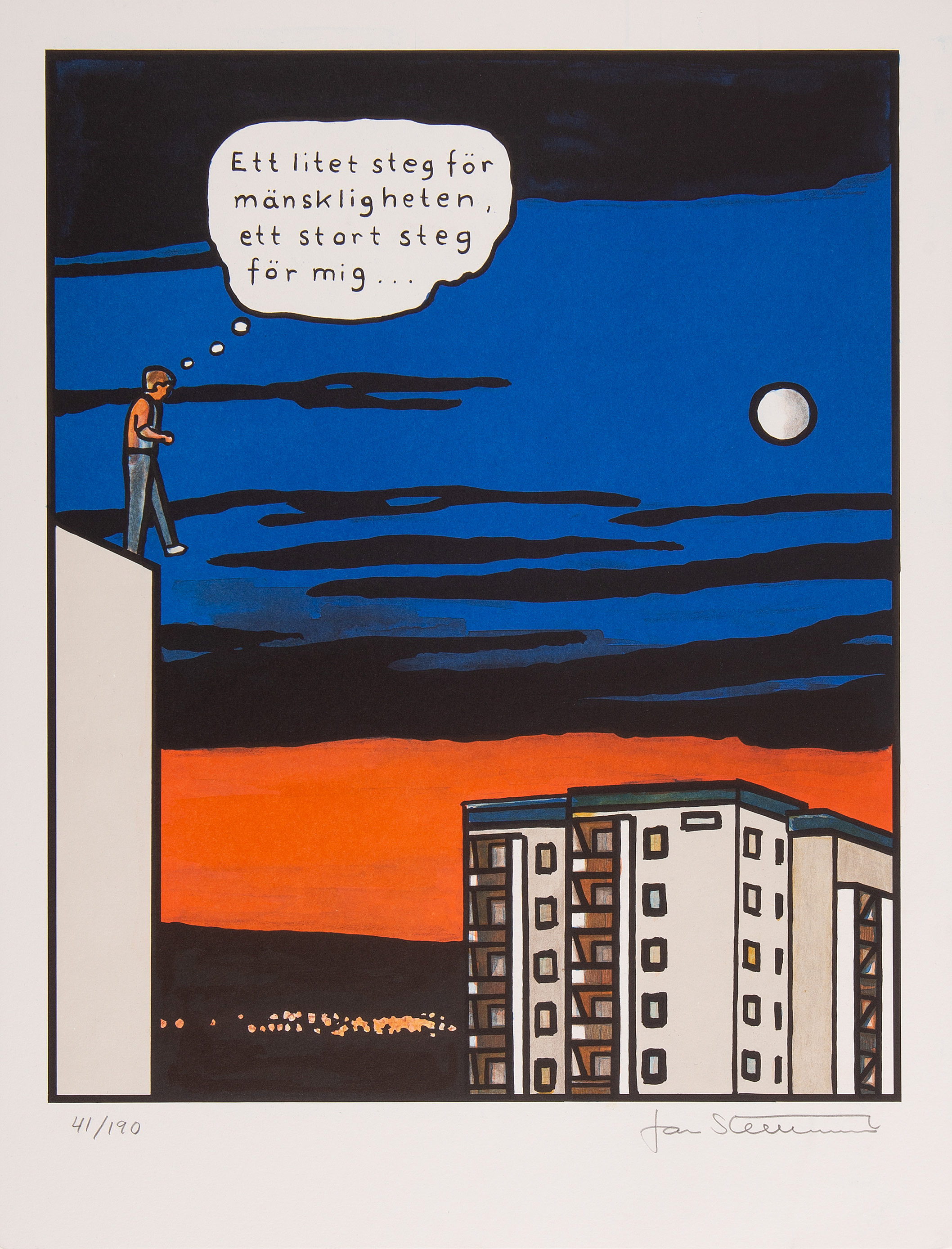 JAN STENMARK, färglitografi, signerad 41/190. - Bukowskis
