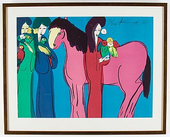 WALASSE TING, lithograph in colours, 1981, signed 58/200. - Bukowskis