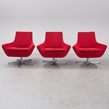 Rogel Persson, three 'Happy Swing' easy chairs, Swedese. - Bukowskis