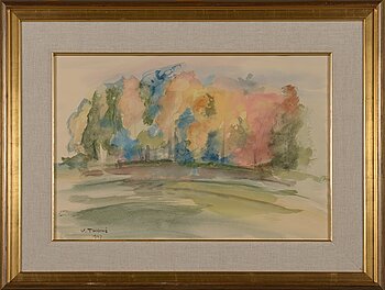 Verner Thomé, akvarell, signerad och daterad -47. - Bukowskis