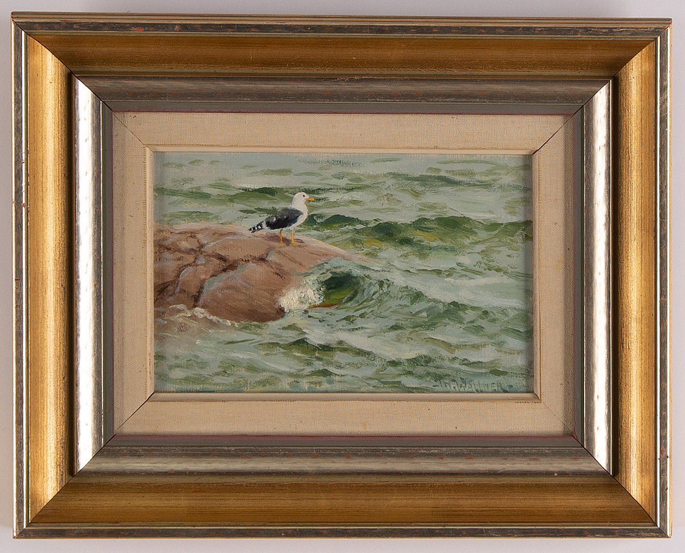 Thure Wallner, olja på pannå, signerad. - Bukowskis