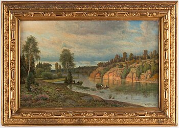 Carl August Fahlgren,oil on canvas, signed and dated 1894. - Bukowskis