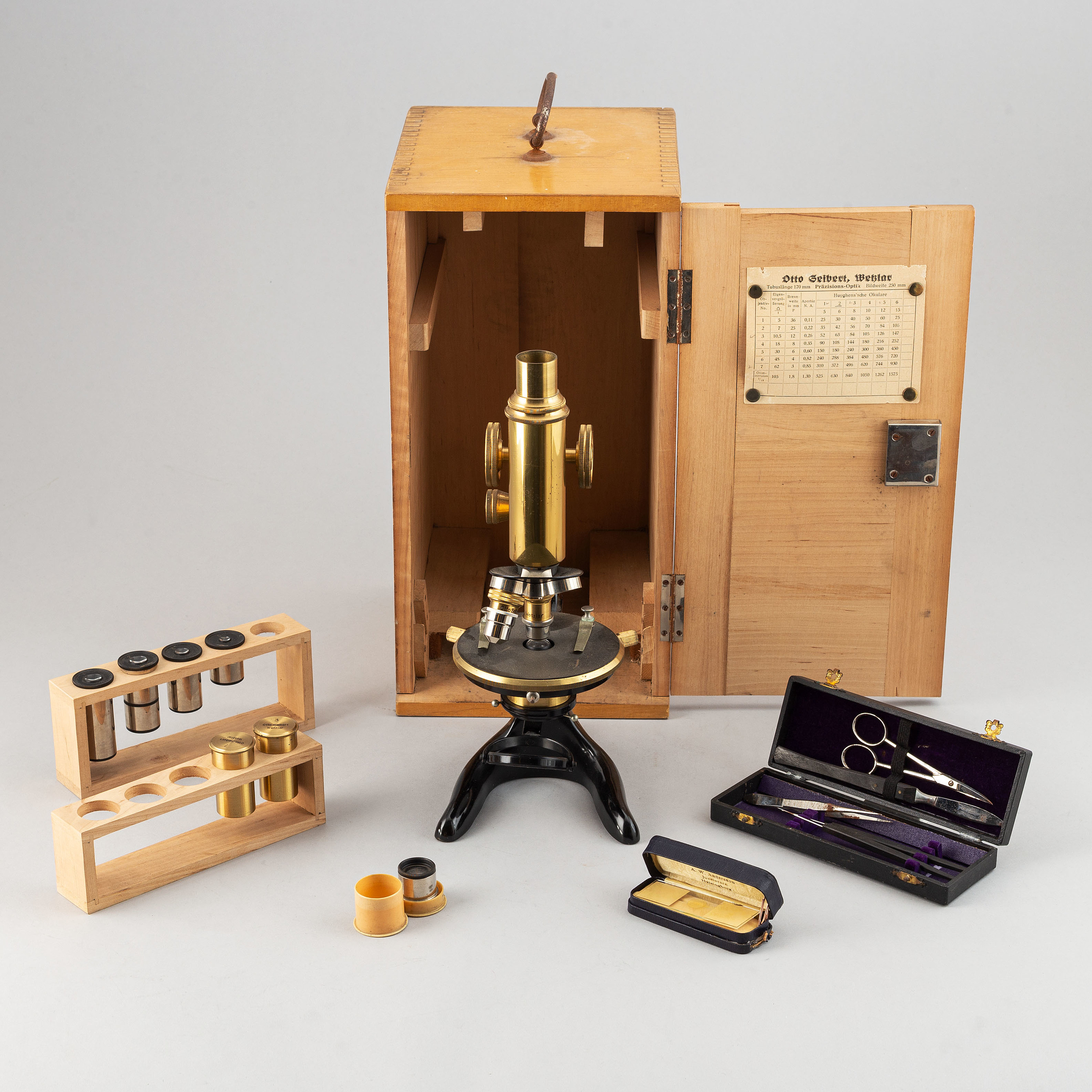 An early 20th century Microscope by Otto Geibert, Wetzlar. - Bukowskis