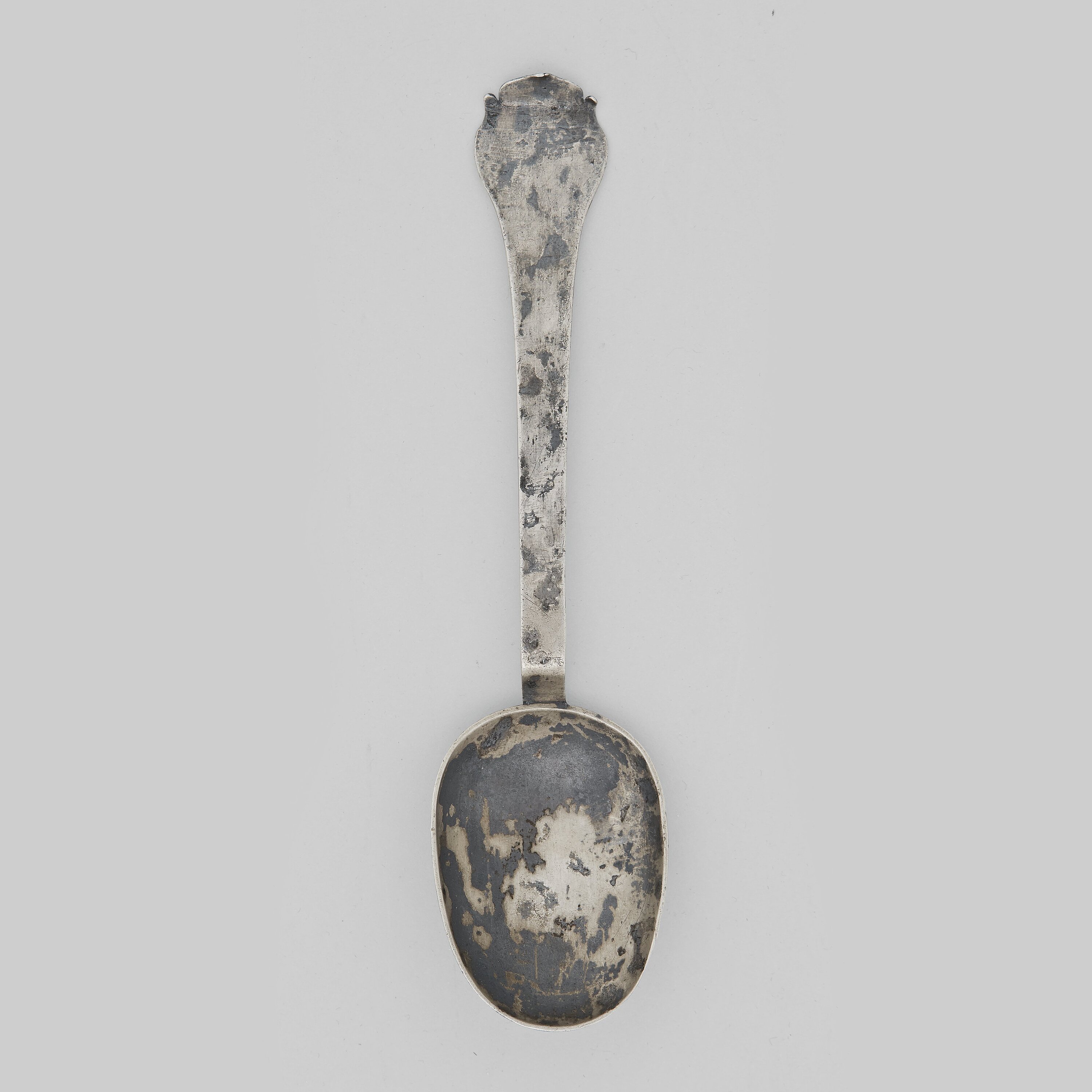 A Swedish 17th century silver rat-tail spoon, mark of Christoffer ...