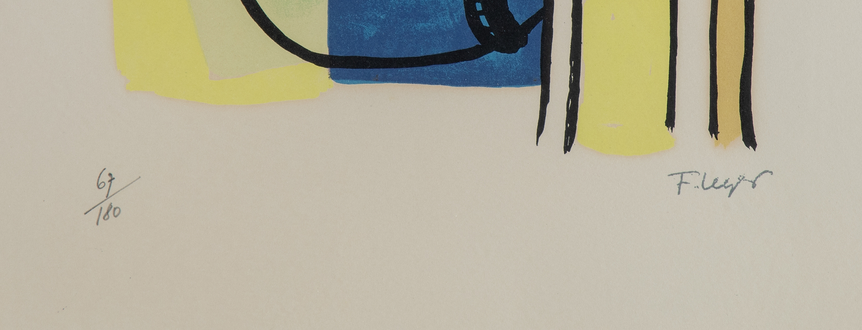 Fernand Léger, lithograph in colours, stamped signature 67/180. - Bukowskis