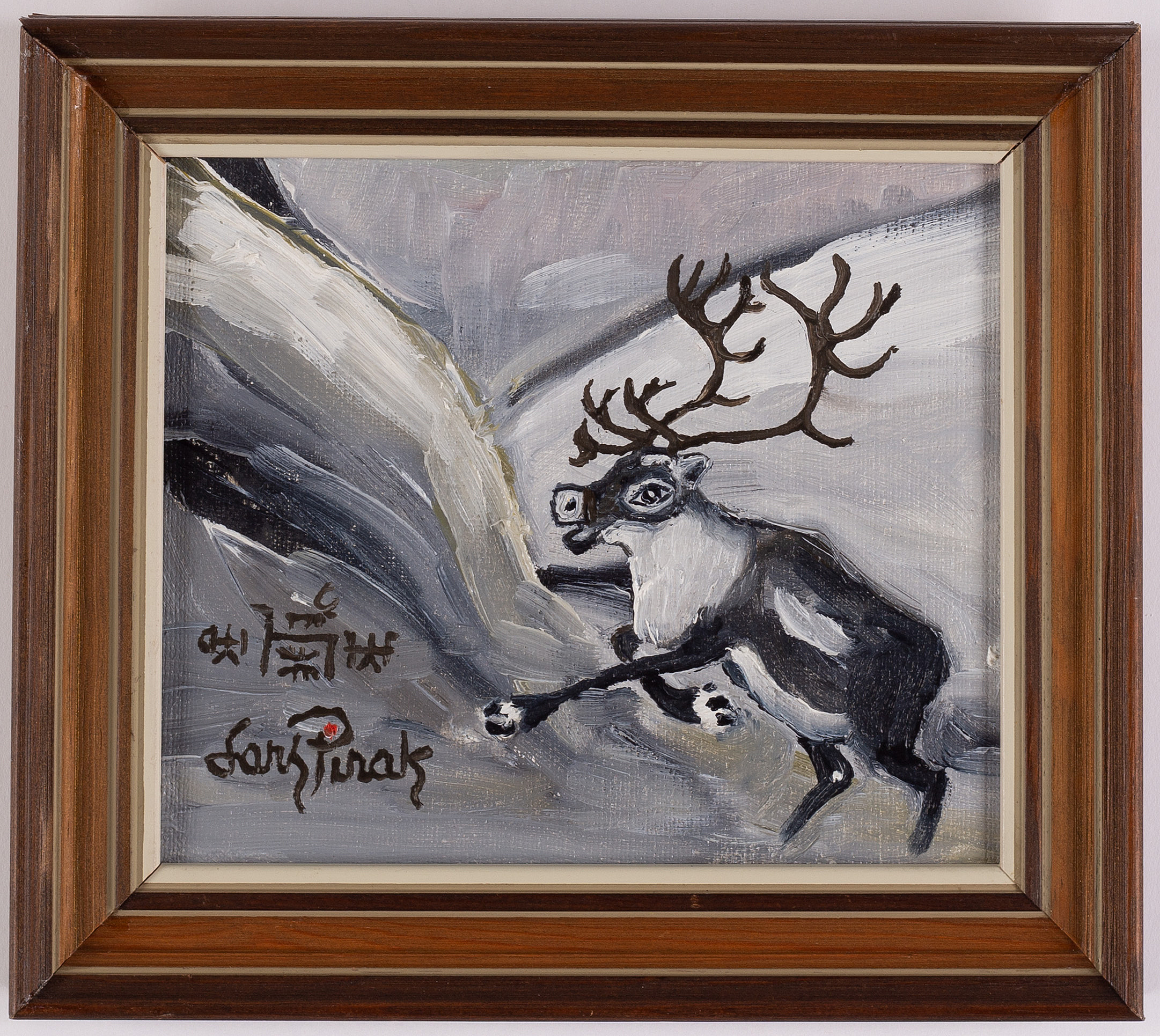 Lars Pirak, olja på duk/pannå, signerad. - Bukowskis