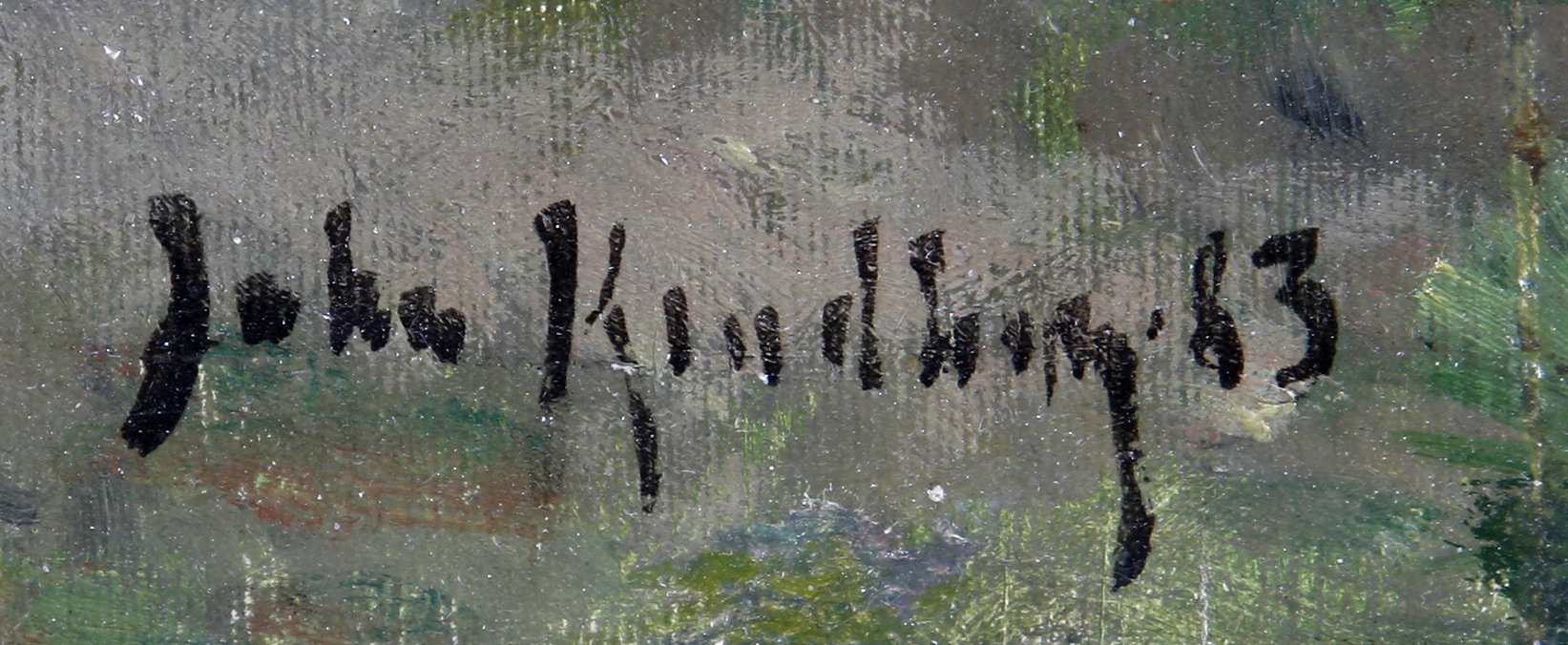 JOHAN KINDBORG, olja på duk. Sign o dat -83. - Bukowskis