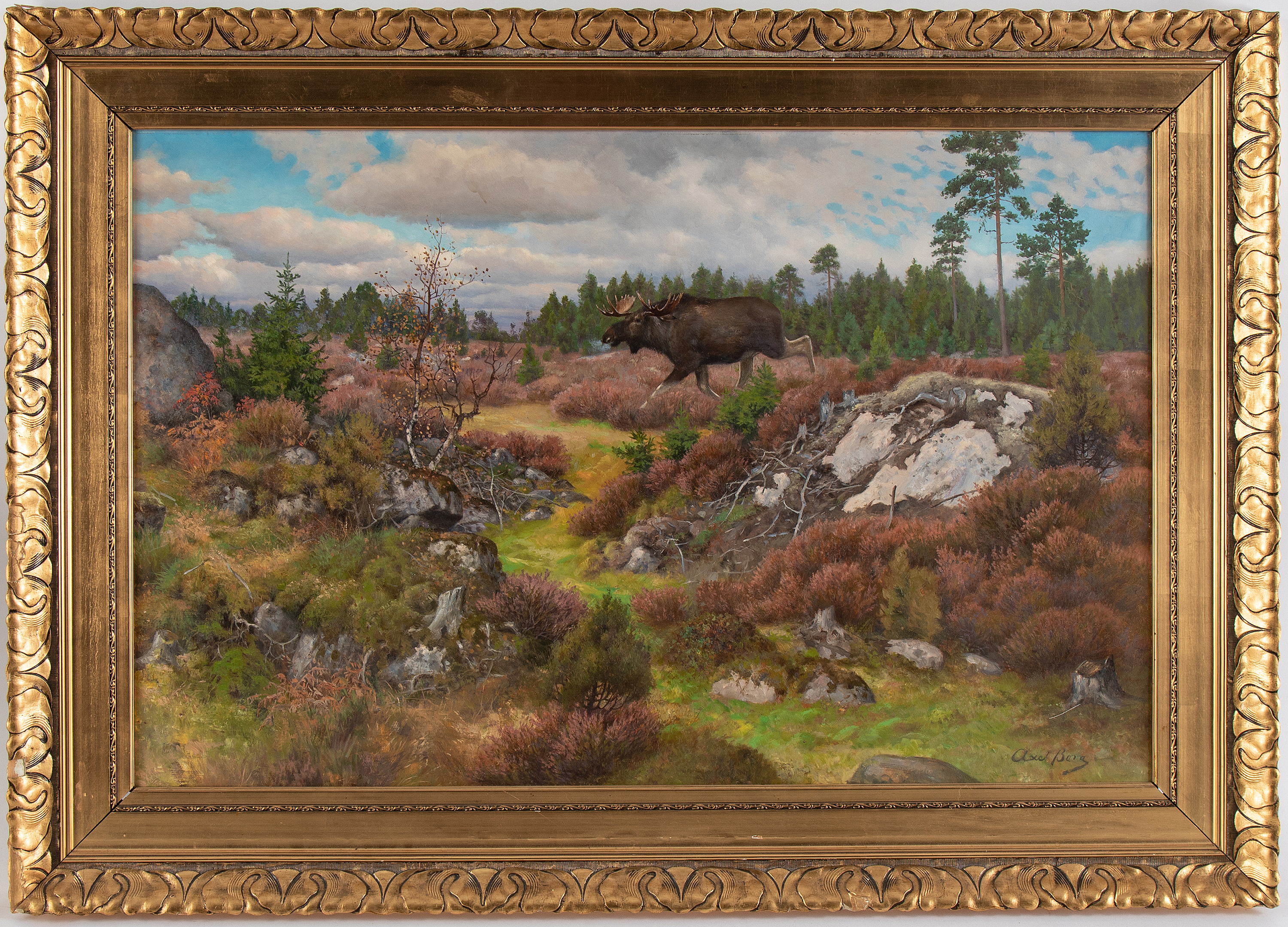 Axel Borg, oil on canvas, signed. - Bukowskis