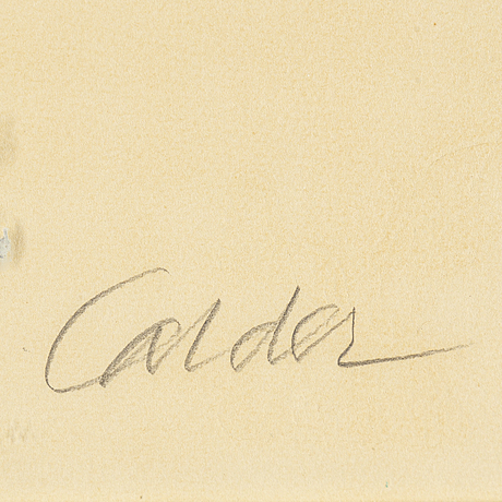 Alexander Calder, lithograph in colors, signed and numbered 25/75 ...