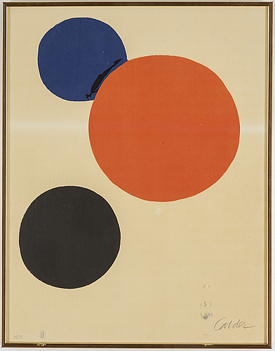 Alexander Calder, lithograph in colors, signed and numbered 25/75 ...