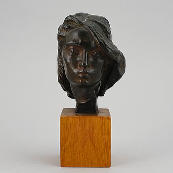 John Lundqvist, skulptur, brons, signerad. - Bukowskis