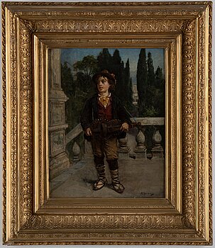 Edvard Perséus, oil on canvas, signed. - Bukowskis