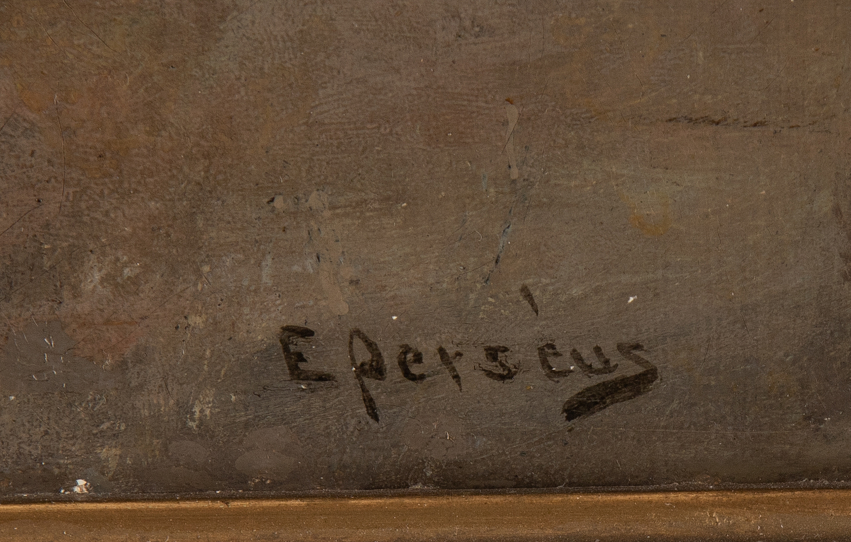 Edvard Perséus, oil on canvas, signed. - Bukowskis