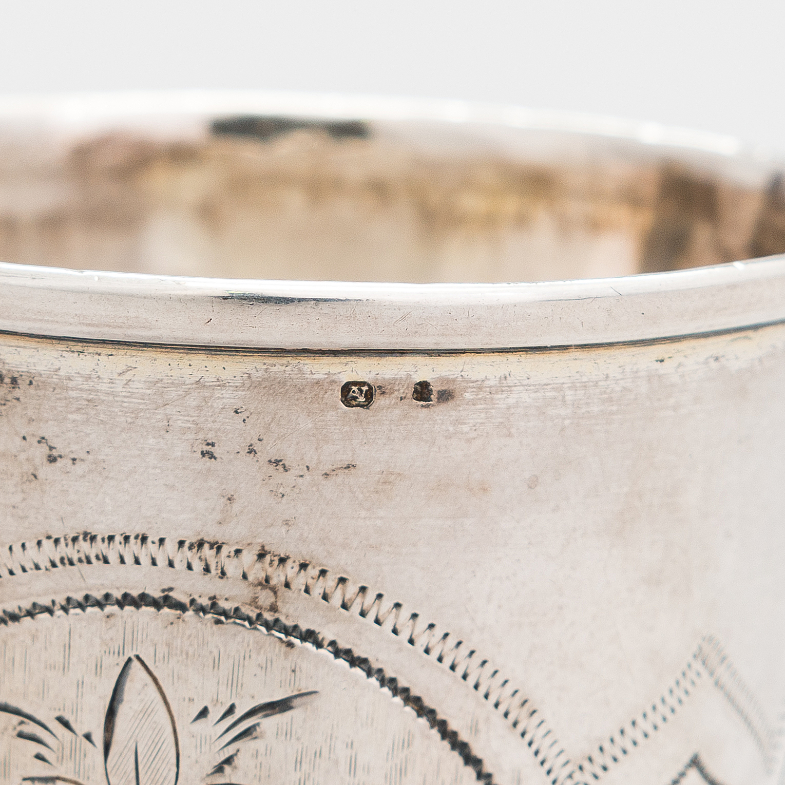 Four Russian silver beakers, Moscow 1863-1879. - Bukowskis