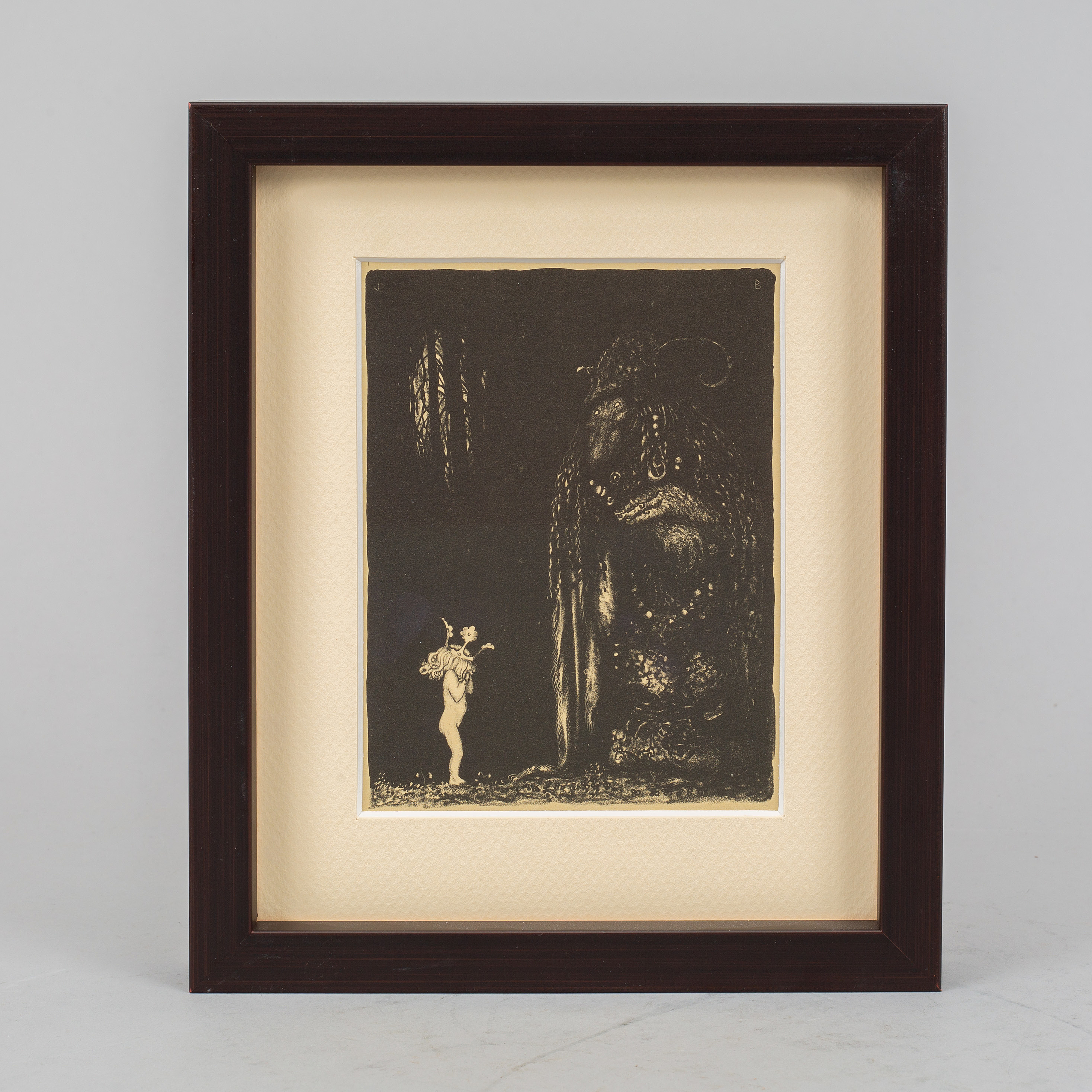 John Bauer, lithograph, from 'Troll', 1915. - Bukowskis