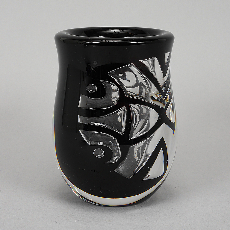 Lars Hellsten, vas, "ariel", Orrefors 1988. - Bukowskis