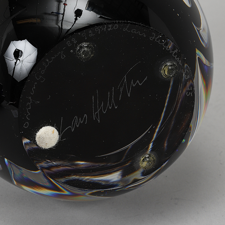 Lars Hellsten, vas, "ariel", Orrefors 1988. - Bukowskis