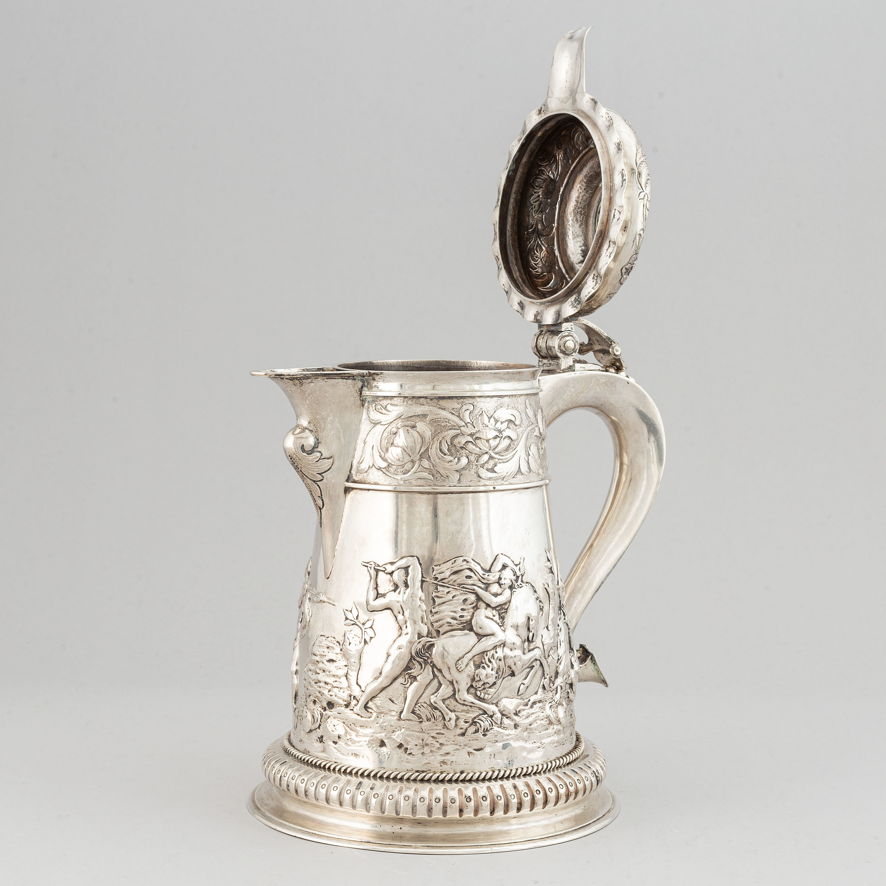 A Danish 19th century silver tankard/jug. - Bukowskis