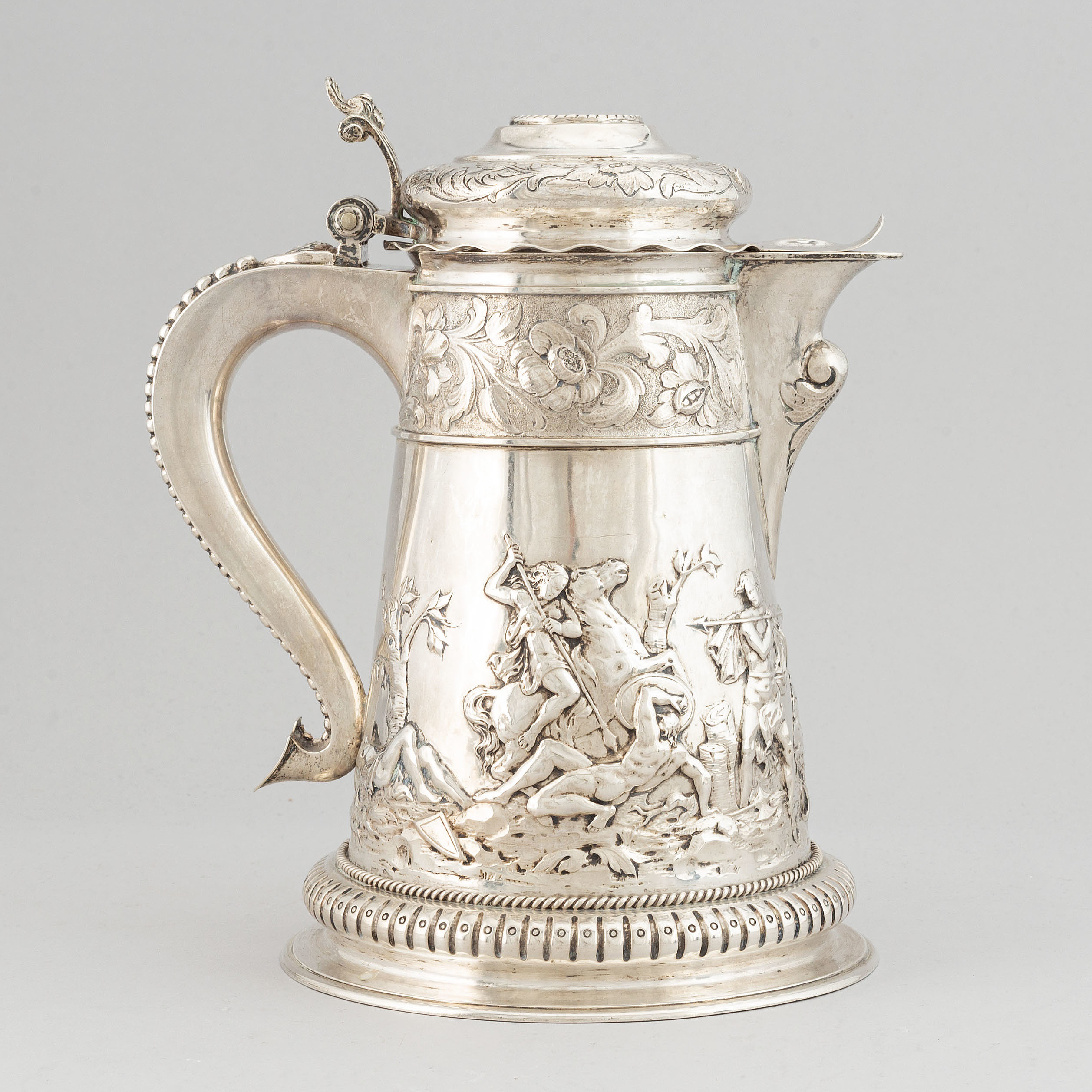 A Danish 19th century silver tankard/jug. - Bukowskis
