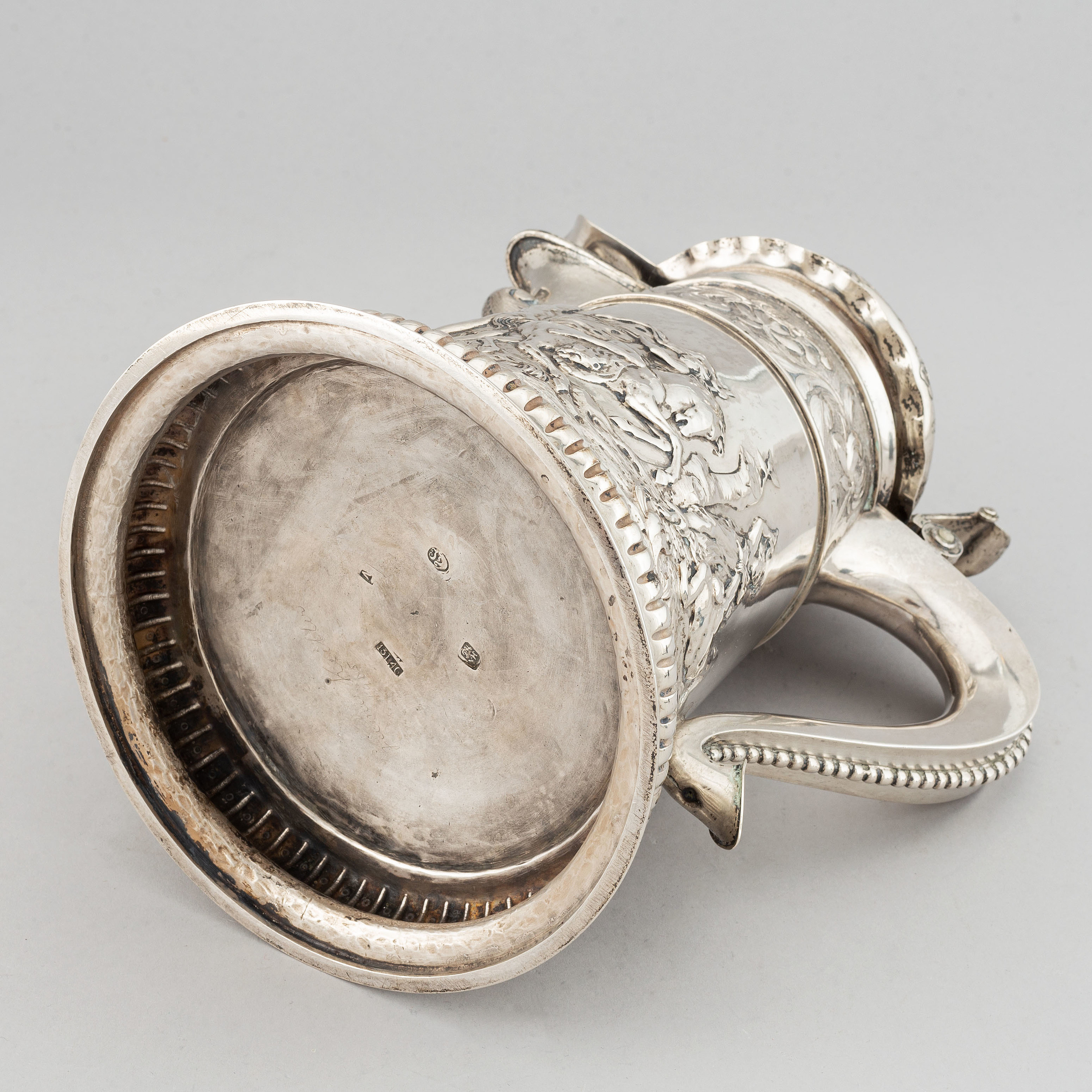 A Danish 19th century silver tankard/jug. - Bukowskis