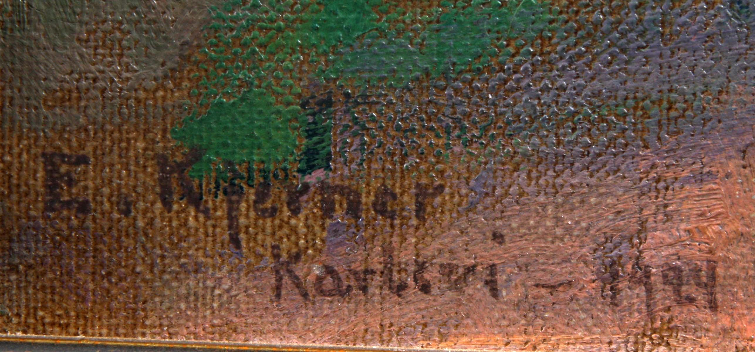 ESTHER KJERNER, olja på uppfordrad duk, sign. - Bukowskis