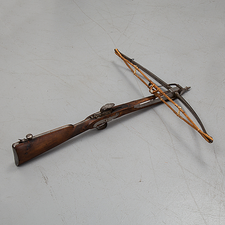 A stone crossbow, probably by Robert Bolton, Wigan, from around the ...