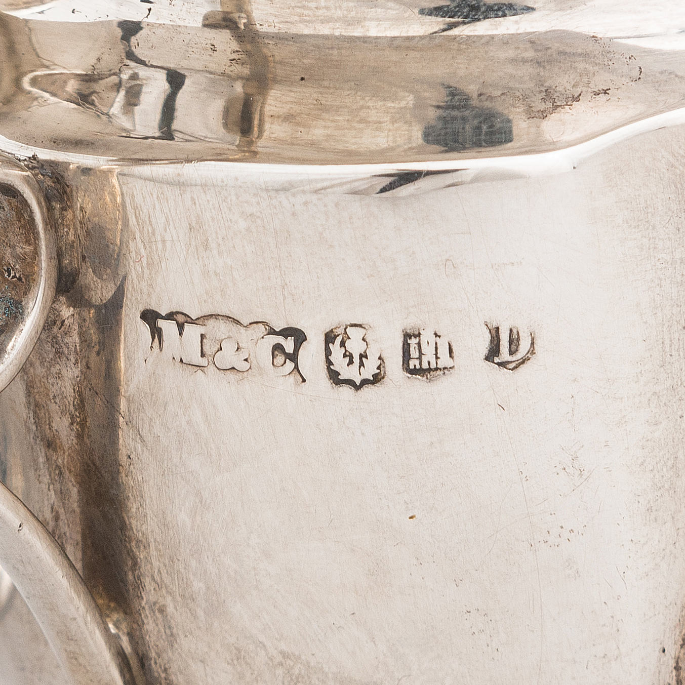 A 3-piece sterling silver tea set, maker's mark of Mackay & Chisholm ...