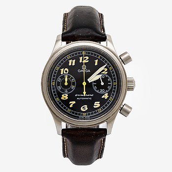 Omega Dynamic Automatic, wristwatch, chronograph, 38 mm. - Bukowskis