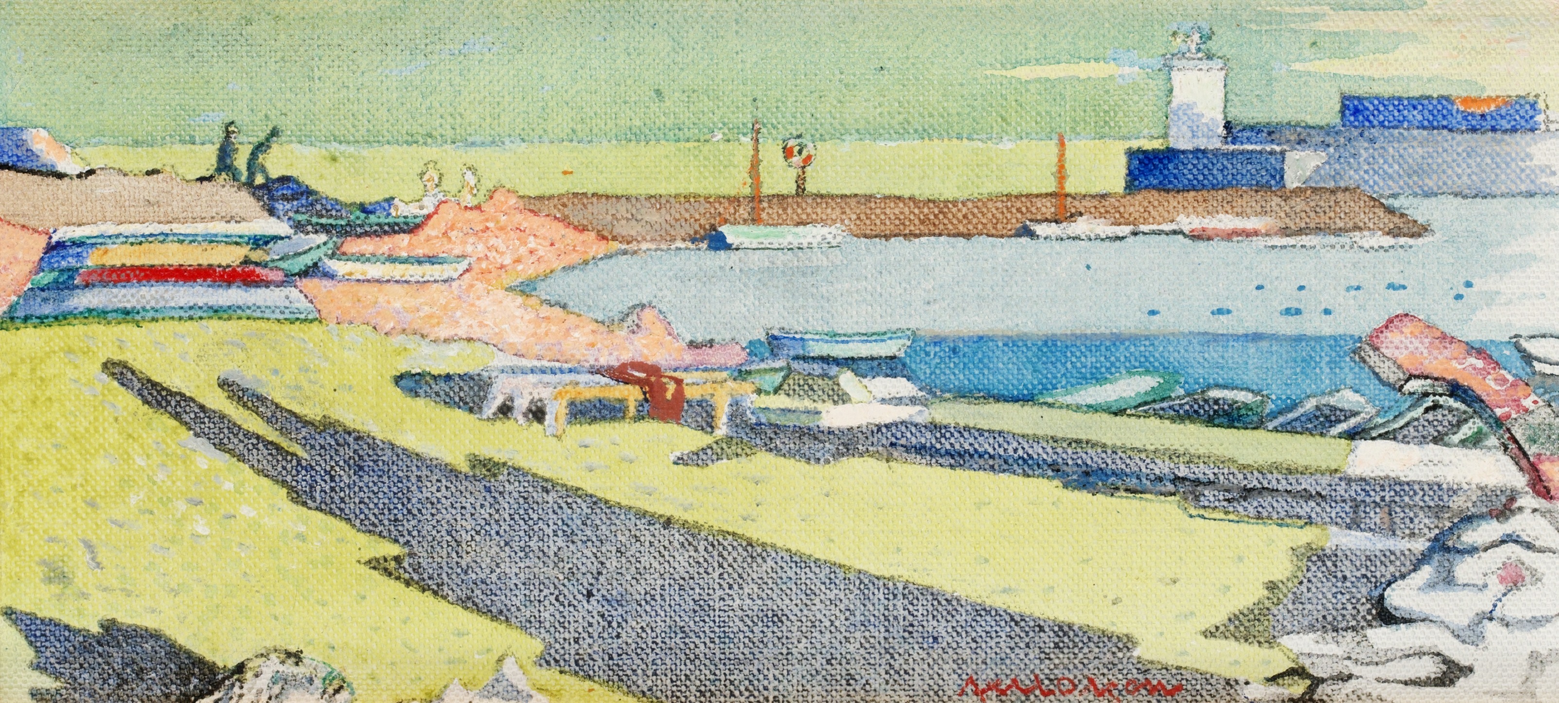 Axel Olson, "Hamnen". - Bukowskis